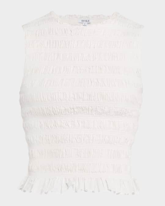 PISTOLA Phoebe Smocked Tank Top | Neiman Marcus