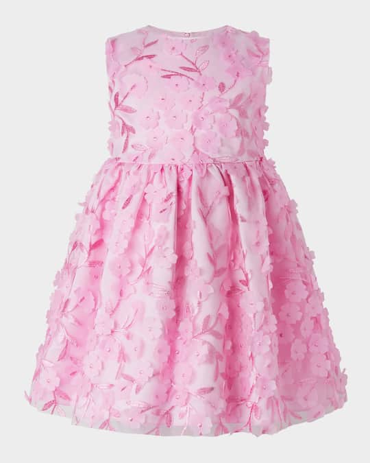 Rachel Riley Girl's Rose Applique Party Dress, Size 2-10 | Neiman Marcus