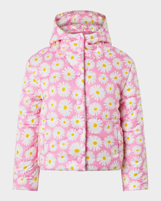 Rachel Riley Girl's Daisy Puffer Jacket, Size 2-14 | Neiman Marcus