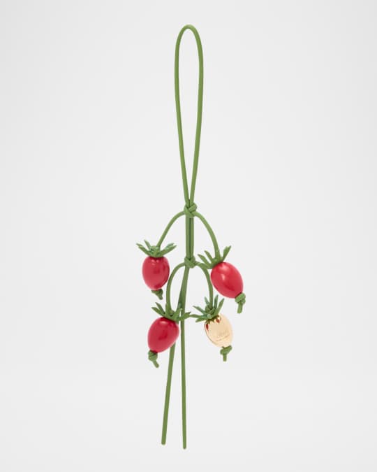 Loewe x Paula's Ibiza Tomato Branch Charm in Resin and Leather | Neiman ...