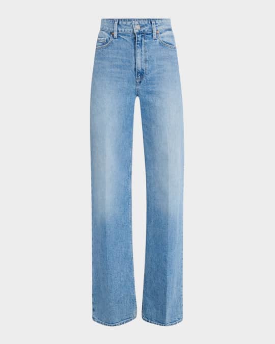 PAIGE Anessa High-Rise Wide-Leg Jeans | Neiman Marcus
