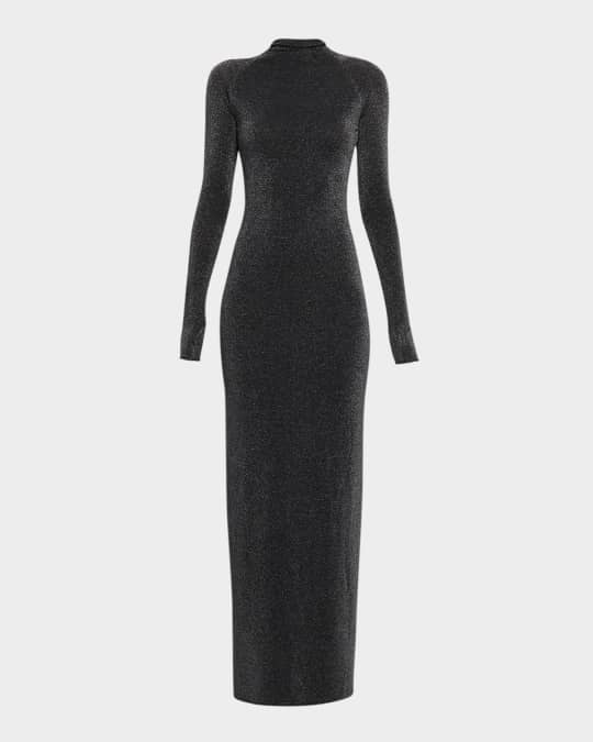 SIR Chiano Long-Sleeve Sparkly Knit Dress | Neiman Marcus
