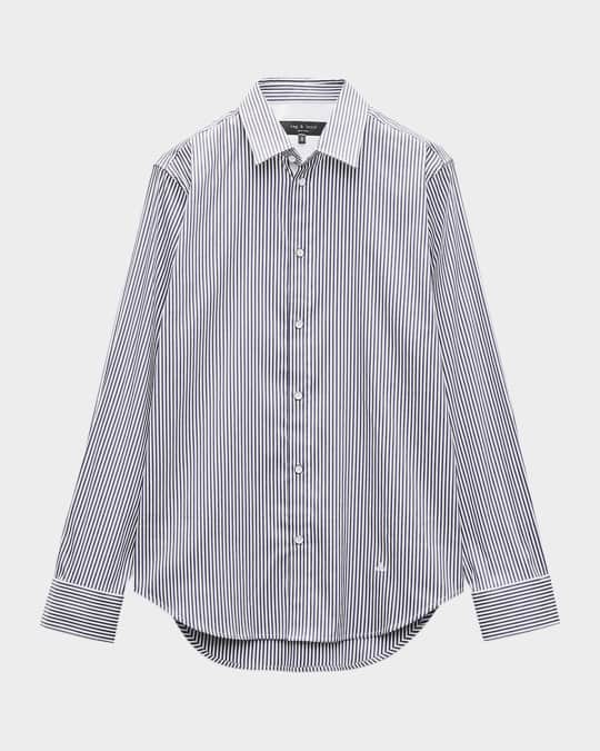 Rag & Bone Men's Patrick Pinstripe Poplin Sport Shirt | Neiman Marcus