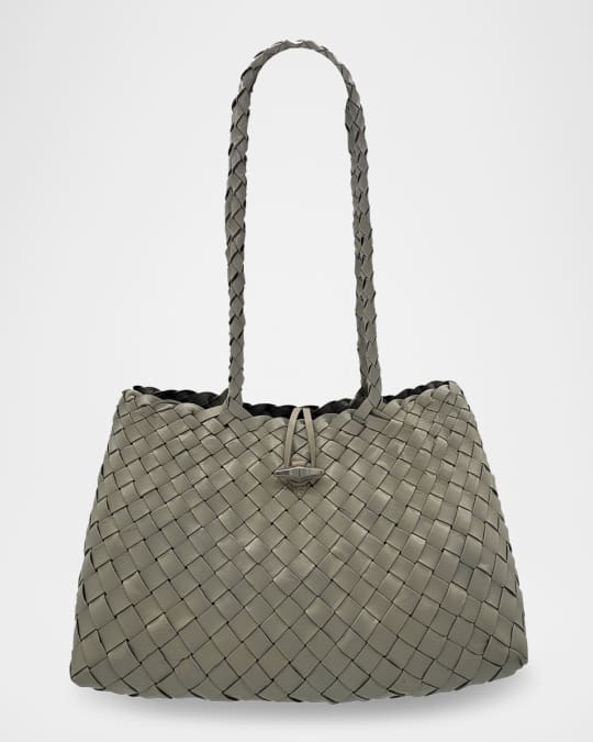Oryany Croissant Woven Leather Shoulder Bag | Neiman Marcus