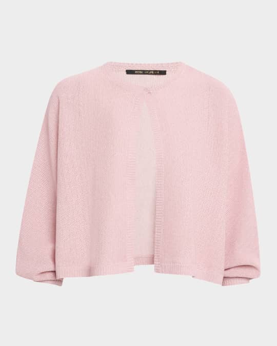 Kobi Halperin Cove Dolman-Sleeve Shimmer Mesh Sweater | Neiman Marcus