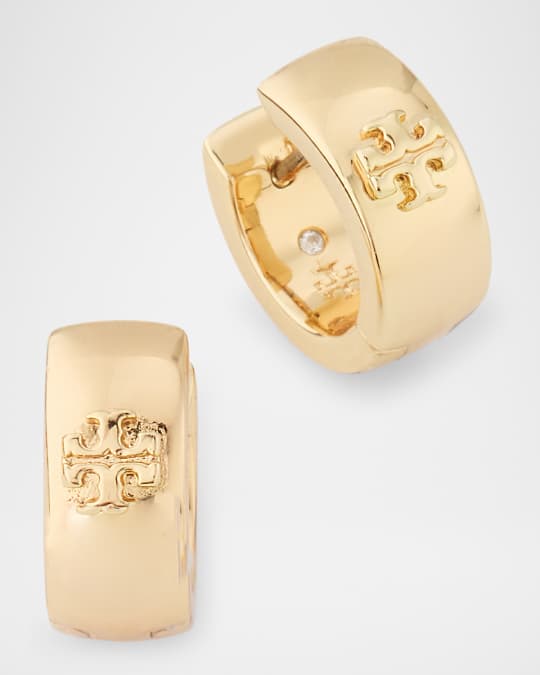 Tory Burch Icon Huggie Earrings | Neiman Marcus