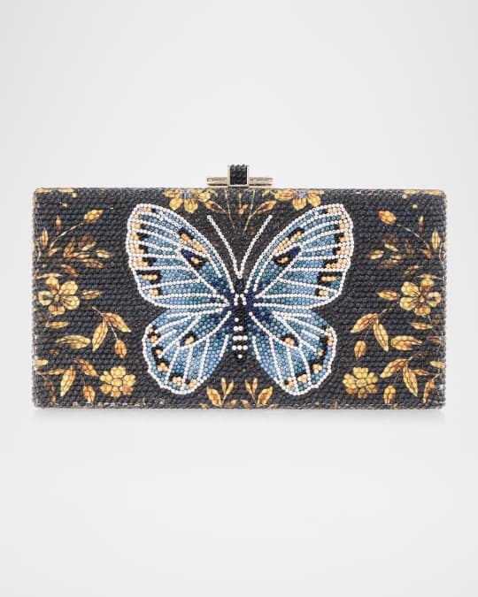 Judith Leiber Couture Midnight Butterfly Crystal Clutch Bag | Neiman Marcus