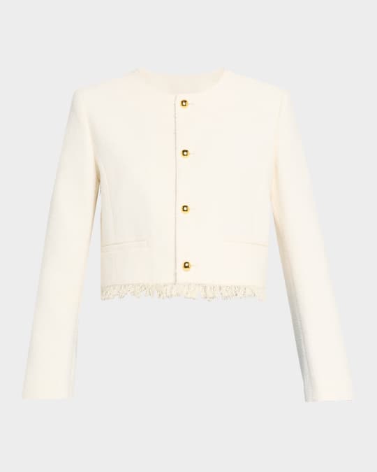 FRAME The Tweed Fringe Jacket | Neiman Marcus