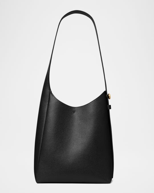 Tory Burch Small Pebbled Leather Hobo Bag | Neiman Marcus