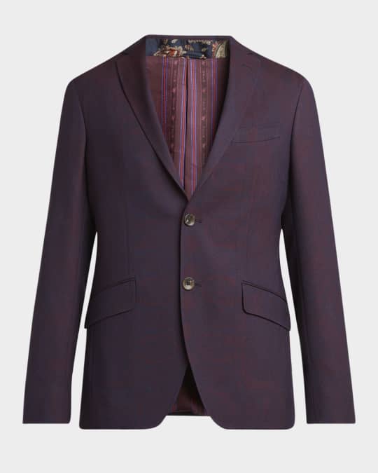 Etro Men's Wool Jacquard Two-Button Sport Coat | Neiman Marcus