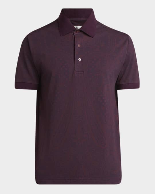 Etro Men's Subtle Paisley Polo Shirt | Neiman Marcus