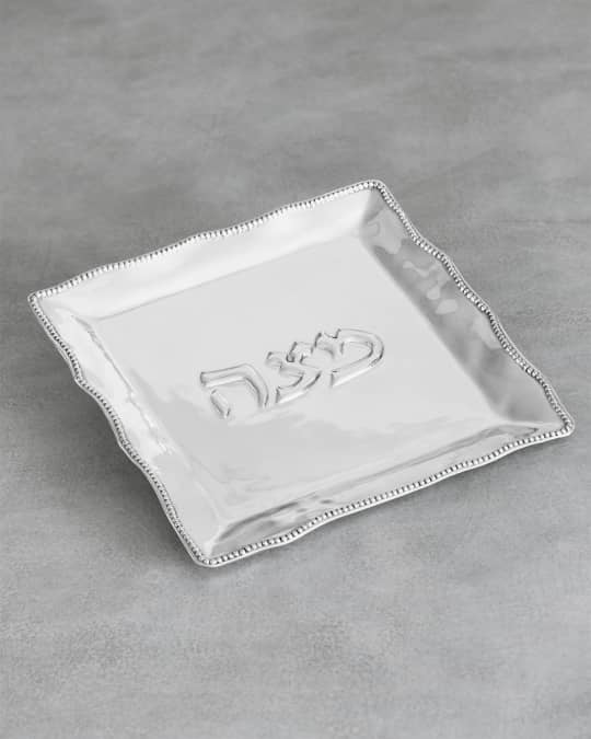 Beatriz Ball JUDAICA Matza Plate with Pearls | Neiman Marcus