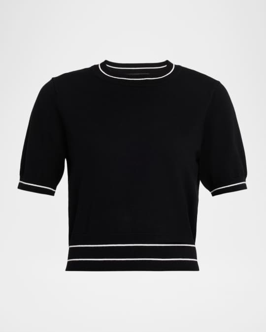 Toccin Ferne Short-Sleeve Sweater | Neiman Marcus