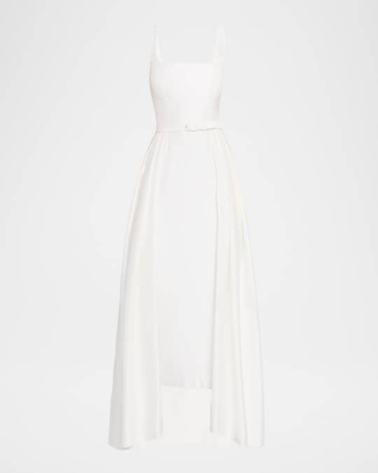NICHOLAS Isaline Convertible Square-Neck Midi Dress | Neiman Marcus