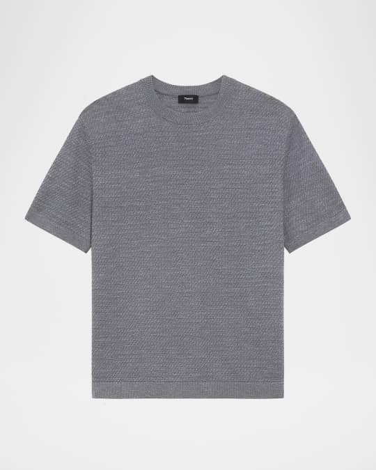 Theory Men's Kolben Knit Short-Sleeve Crewneck Sweater | Neiman Marcus