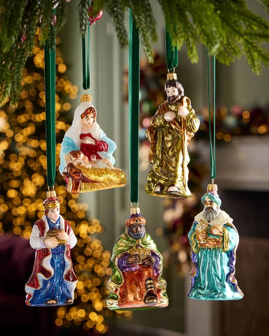 Komozja Three Kings Nativity Scene Christmas Ornaments, Set of 5 ...