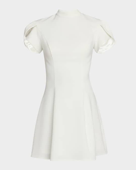 Jovani Cutout Bow-Back Mini Dress | Neiman Marcus
