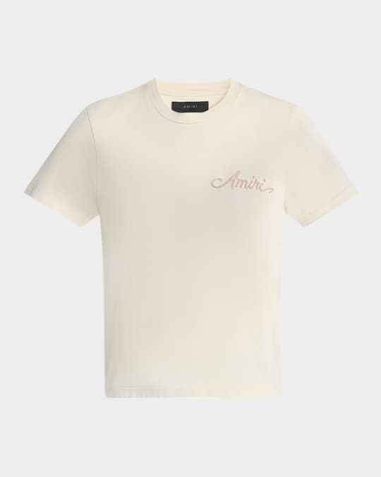 Amiri Bleach Bandana Patch Tee | Neiman Marcus