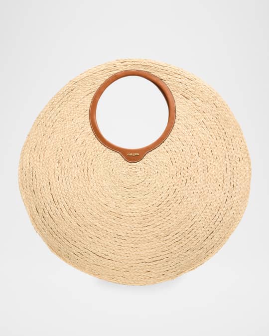 Cult Gaia Amun Oversized Raffia Shoulder Bag | Neiman Marcus
