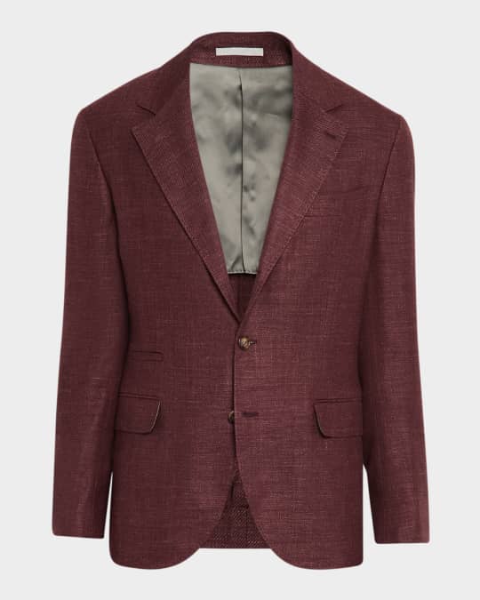 Brunello Cucinelli Men's Wool-Blend Traditional Sport Coat | Neiman Marcus