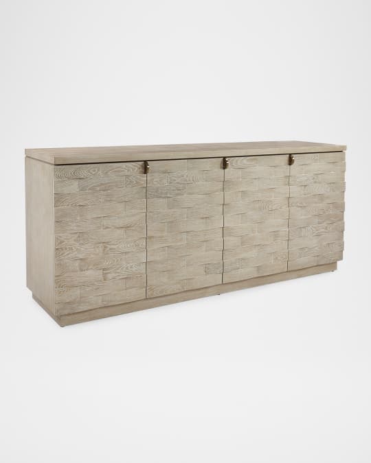 John-Richard Collection Tessere 4-Door Credenza | Neiman Marcus