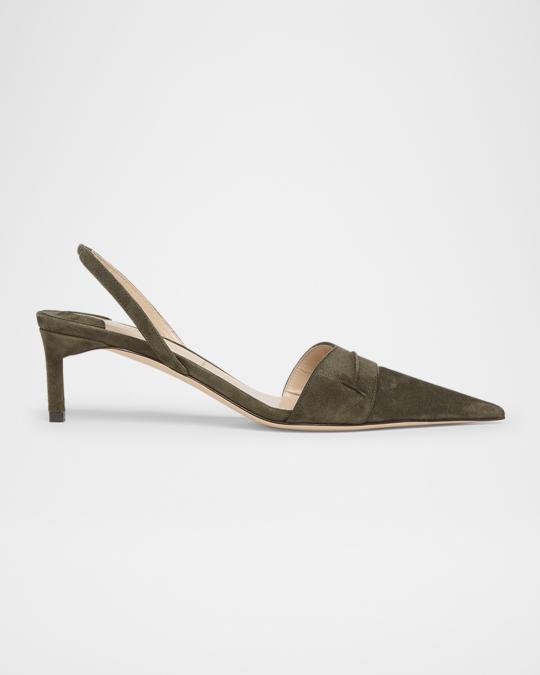 TOM FORD Eva Suede Slingback Pumps | Neiman Marcus