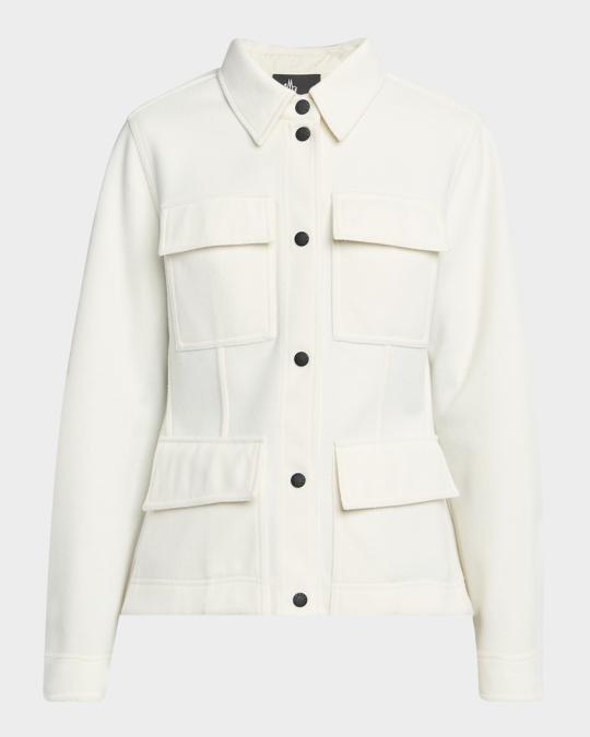 Moncler Grenoble Interlock Knit Top Jacket | Neiman Marcus