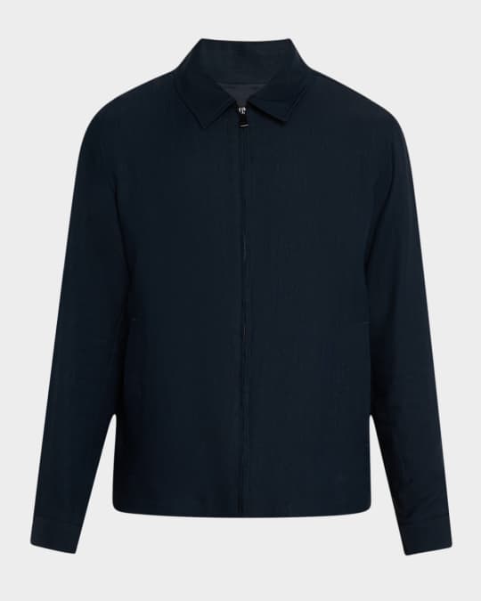 Vince Men's Two-Way Zip Bomber Jacket | Neiman Marcus