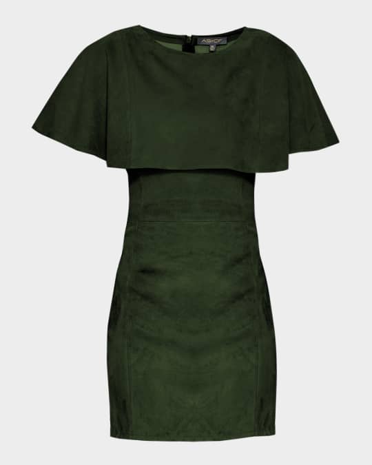 AS by DF Selene Stretch Suede Dress | Neiman Marcus
