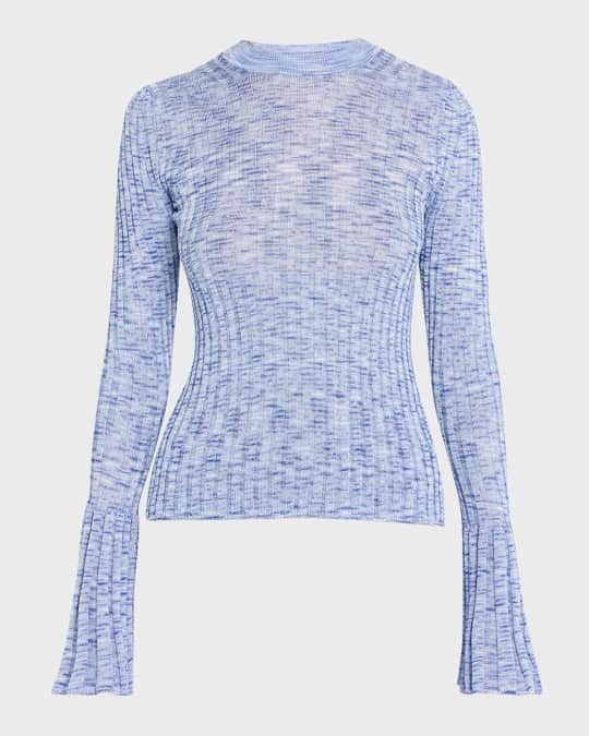 Zimmermann Mouline Long-Sleeve Top | Neiman Marcus
