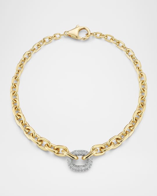 Walters Faith Morrell Graduated Link Bracelet with Single Diamond Link ...