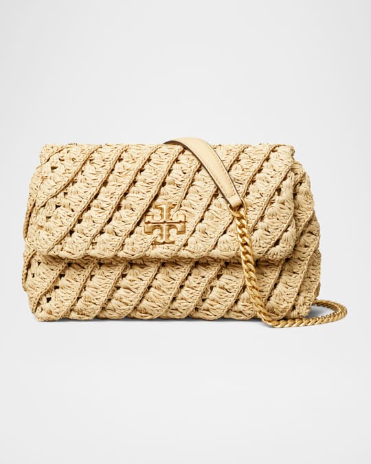 Tory Burch Kira Small Woven Convertible Shoulder Bag | Neiman Marcus