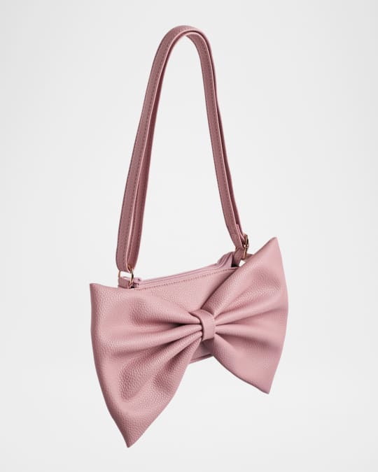 Molo Girl's Bow Shoulder Bag | Neiman Marcus