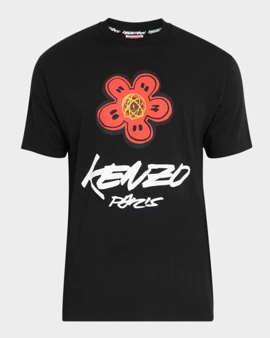 Kenzo x Futura 2000' Men's Cotton Graphic Logo T-Shirt | Neiman Marcus