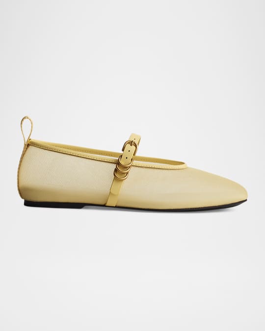 Rag & Bone Spire Mesh Mary Jane Ballerina Flats | Neiman Marcus