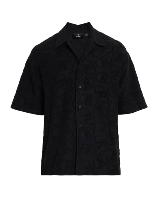 REPRESENT Men's Towelling R Logo Short-Sleeve Shirt | Neiman Marcus