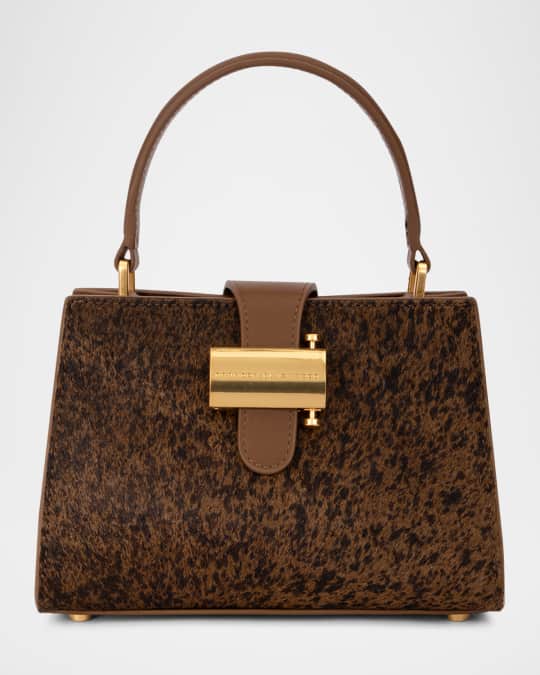 Brandon Blackwood Jordi Leather & Spotted Calf Hair Shoulder Bag ...