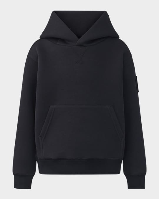 Mackage Kid's Dru Double-Face Jersey Logo Hoodie, Size 2-6 | Neiman Marcus