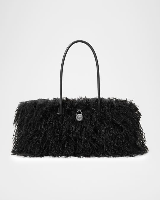 MICHAEL Michael Kors Hamilton Moderne Faux Fur Shoulder Bag | Neiman Marcus