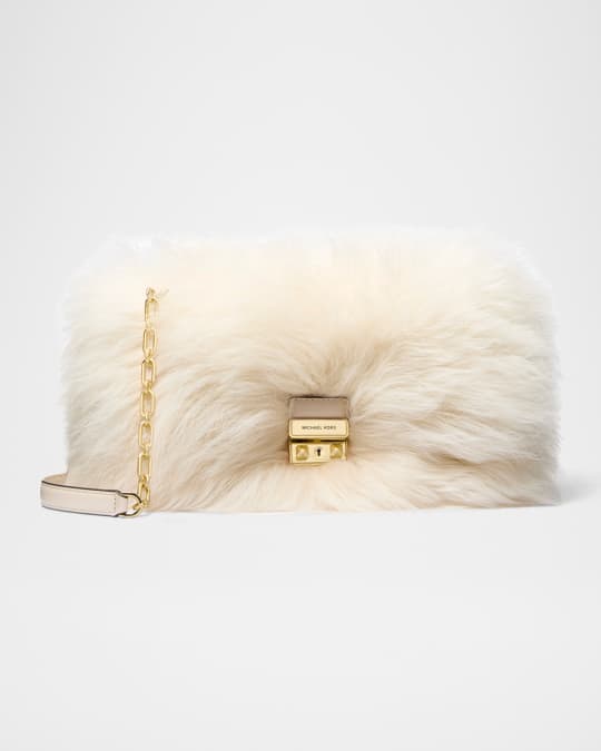MICHAEL Michael Kors Tribeca Large Faux Fur Crossbody Bag | Neiman Marcus