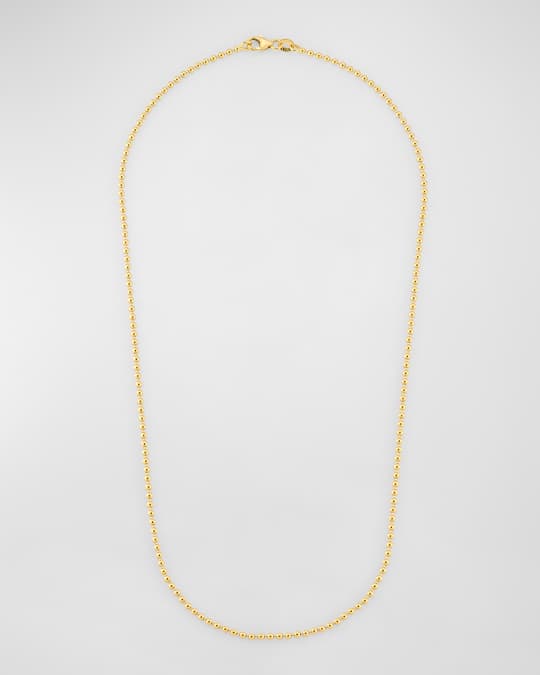 Sorellina 18K Yellow Gold 2mm Ball Chain, 18"L | Neiman Marcus
