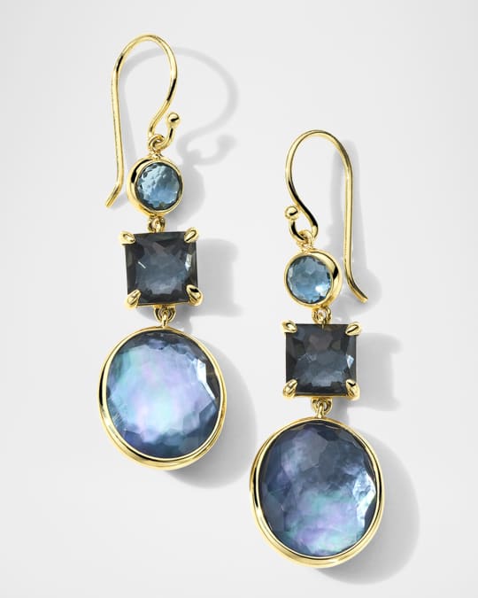 Ippolita 18K Rock Candy 3-Stone Drop Earrings | Neiman Marcus