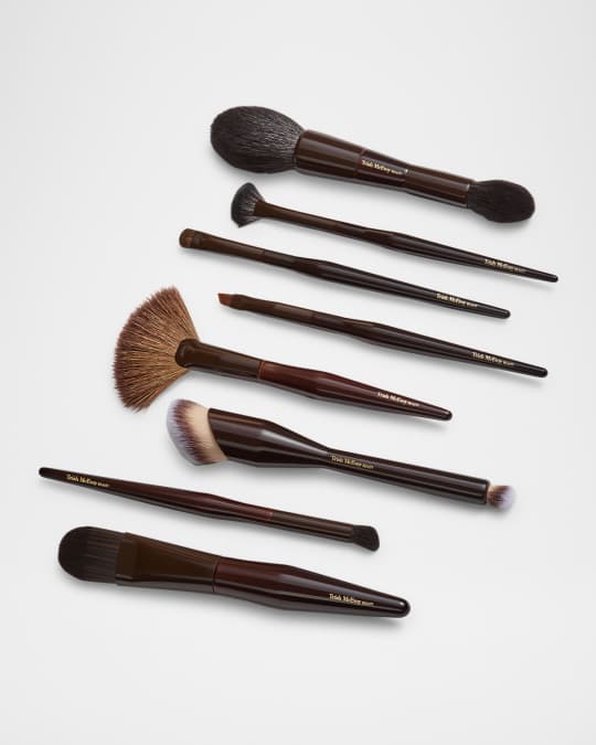 Trish McEvoy Essentials Brush Collection in Cocoa Croc Pouch | Neiman ...