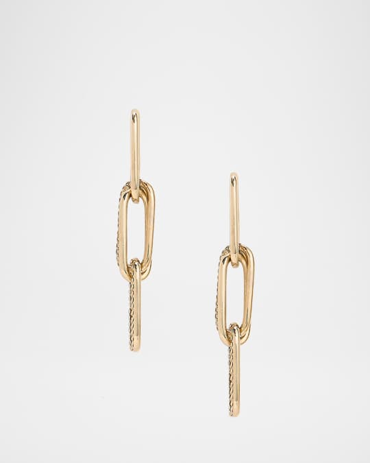 Ralph Lauren Collection Crystal Paperclip Link Drop Earrings | Neiman ...
