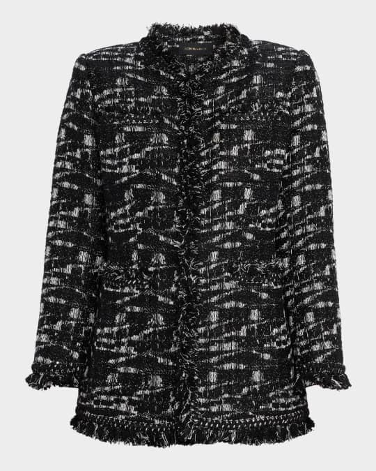Kobi Halperin Gleb Fringe-Trim Woven Jacket | Neiman Marcus