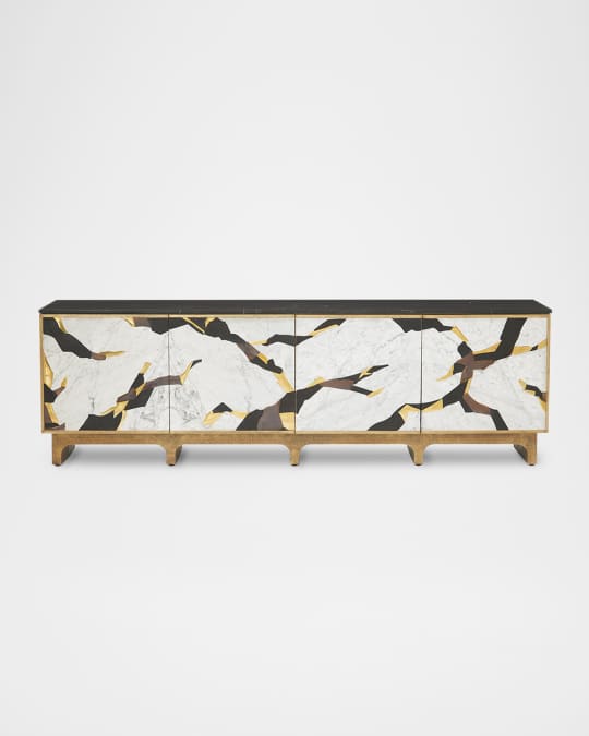 Global Views Inlay Console Cabinet | Neiman Marcus