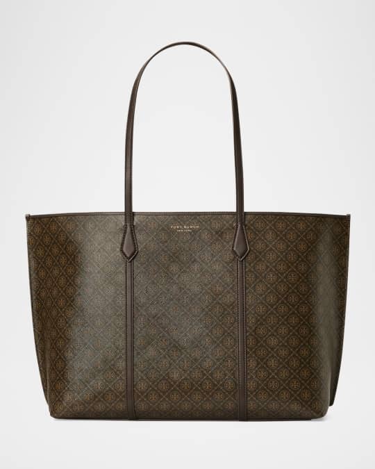 Tory Burch Perry Coated Canvas Tote Bag | Neiman Marcus