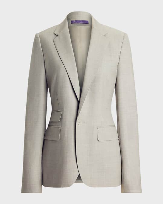 Ralph Lauren Collection Russel Wool Single-Breasted Jacket | Neiman Marcus