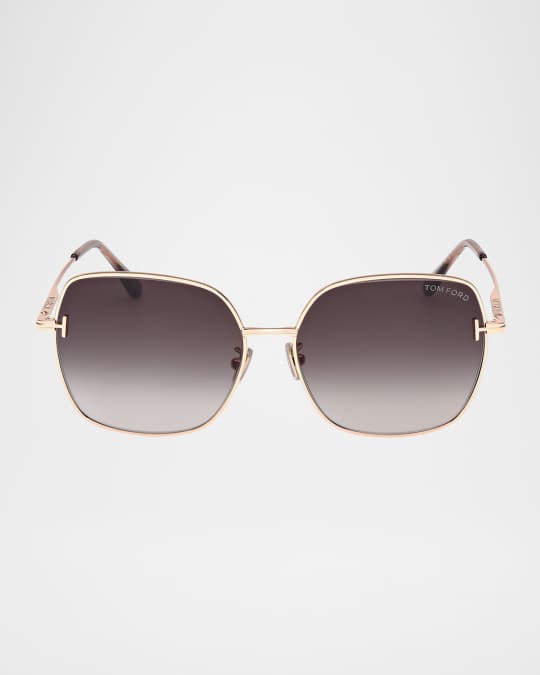 TOM FORD Square Metal Sunglasses | Neiman Marcus