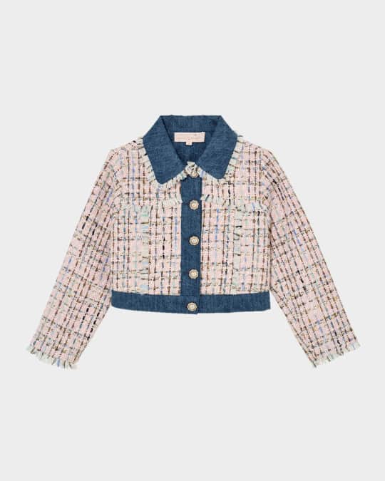 Tutu Du Monde Girl's Texas Tweed Jacket, Size 3T-11 | Neiman Marcus